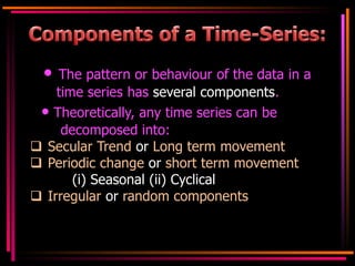 Time series analysis; Statistics for Economics | PPTX