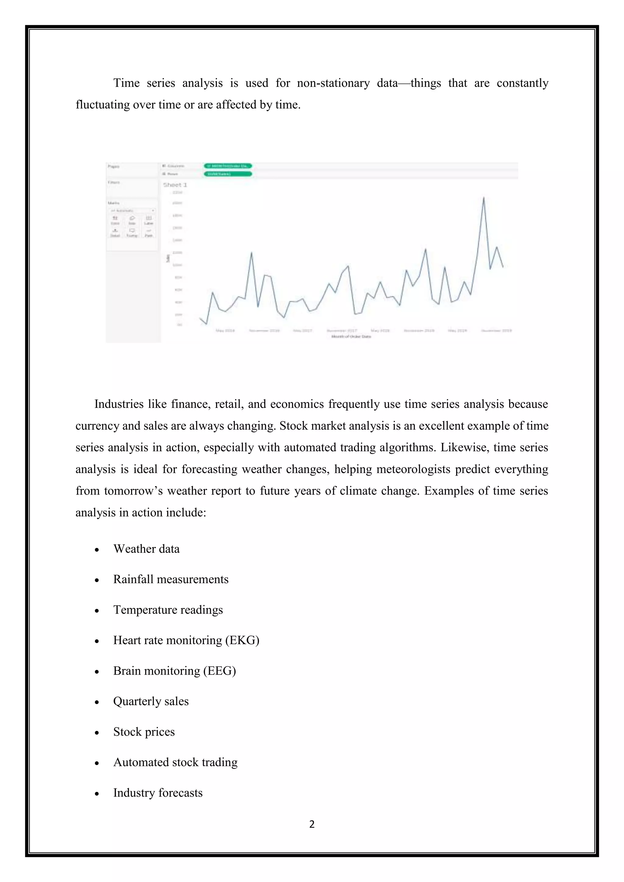 TIME SERIES ANALYSIS.docx | Business and Finance