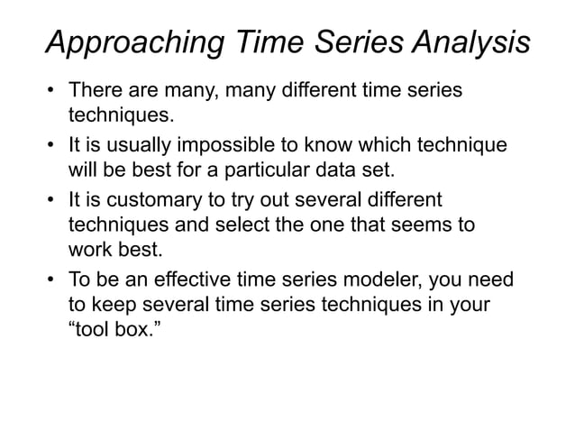 Time Series Analysis and Forecasting.ppt | Technology & Computing