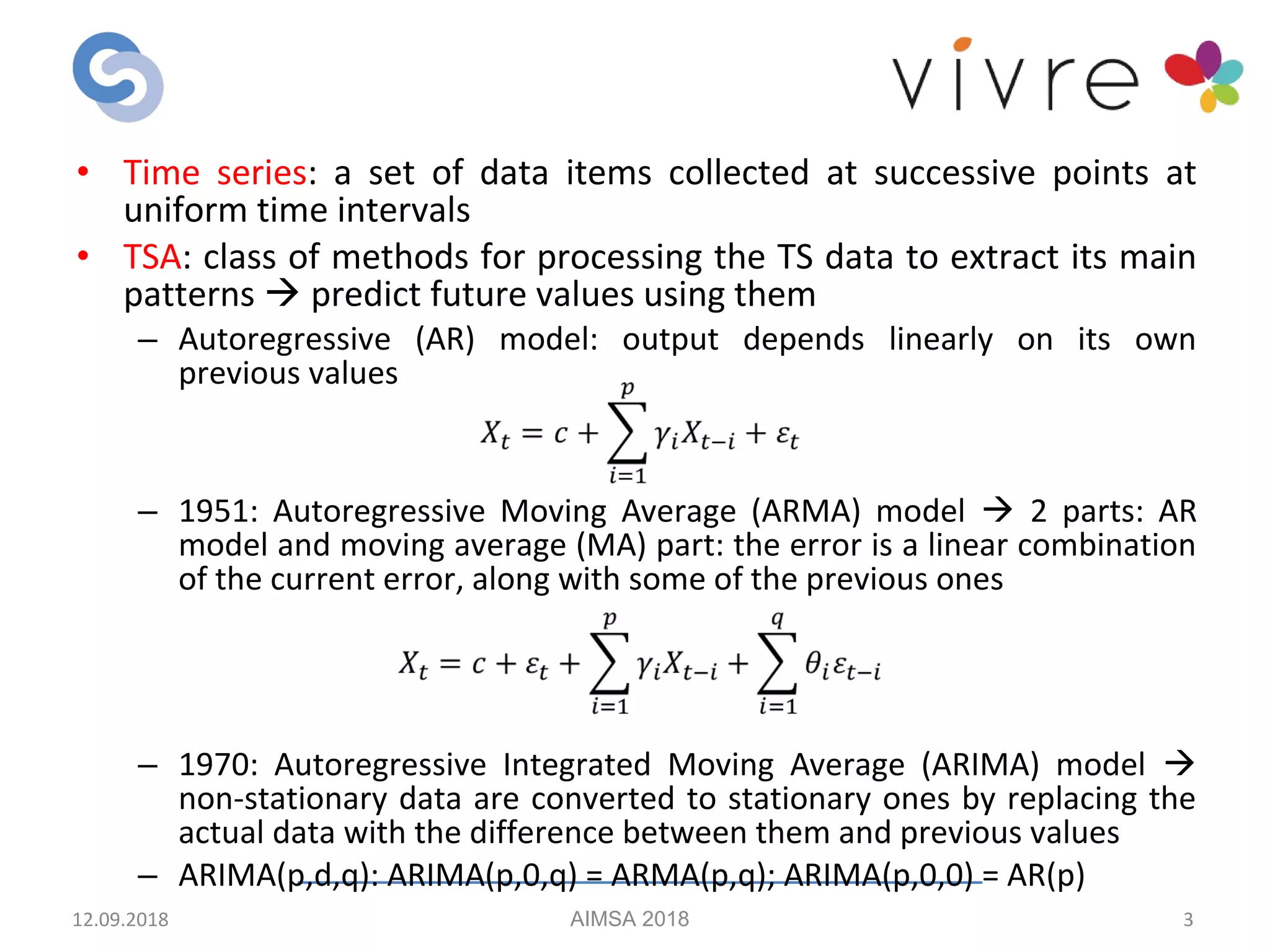 Time series analysis for sales prediction | PPT
