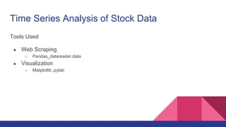 Time series analysis of stock | PPT