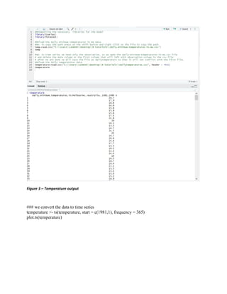 TIME SERIES ANALYSIS USING ARIMA MODEL FOR FORECASTING IN R (PRACTICAL) | PDF
