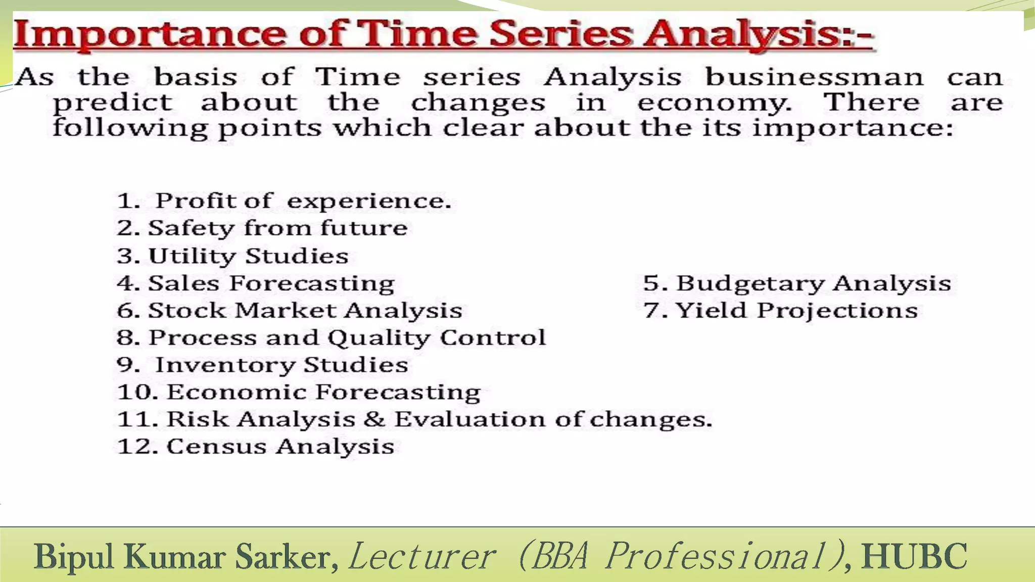 Time series Analysis | PDF