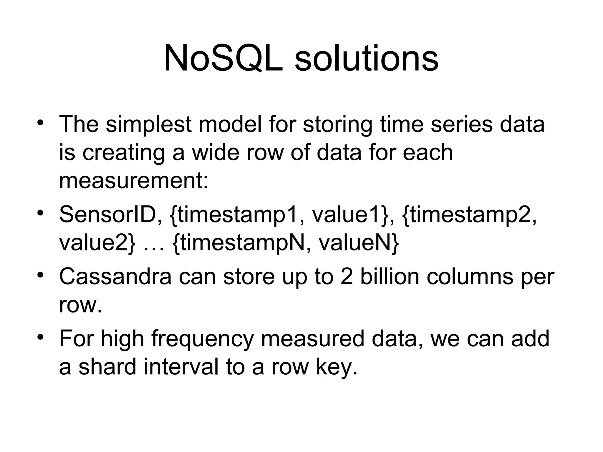 On time-series databases | PPT | Databases | Computer Software and Applications