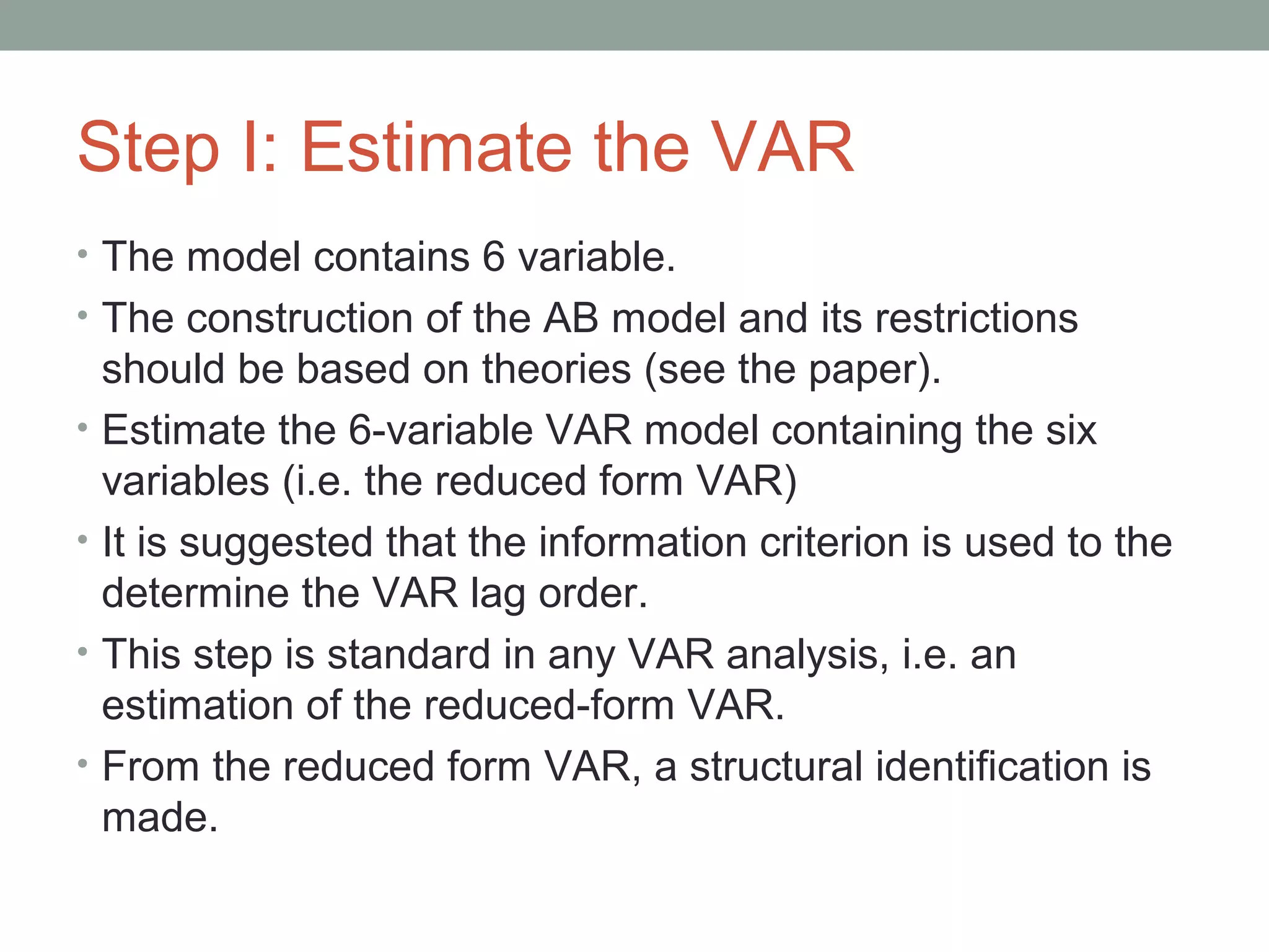 Structural Var The Ab Model Ppt