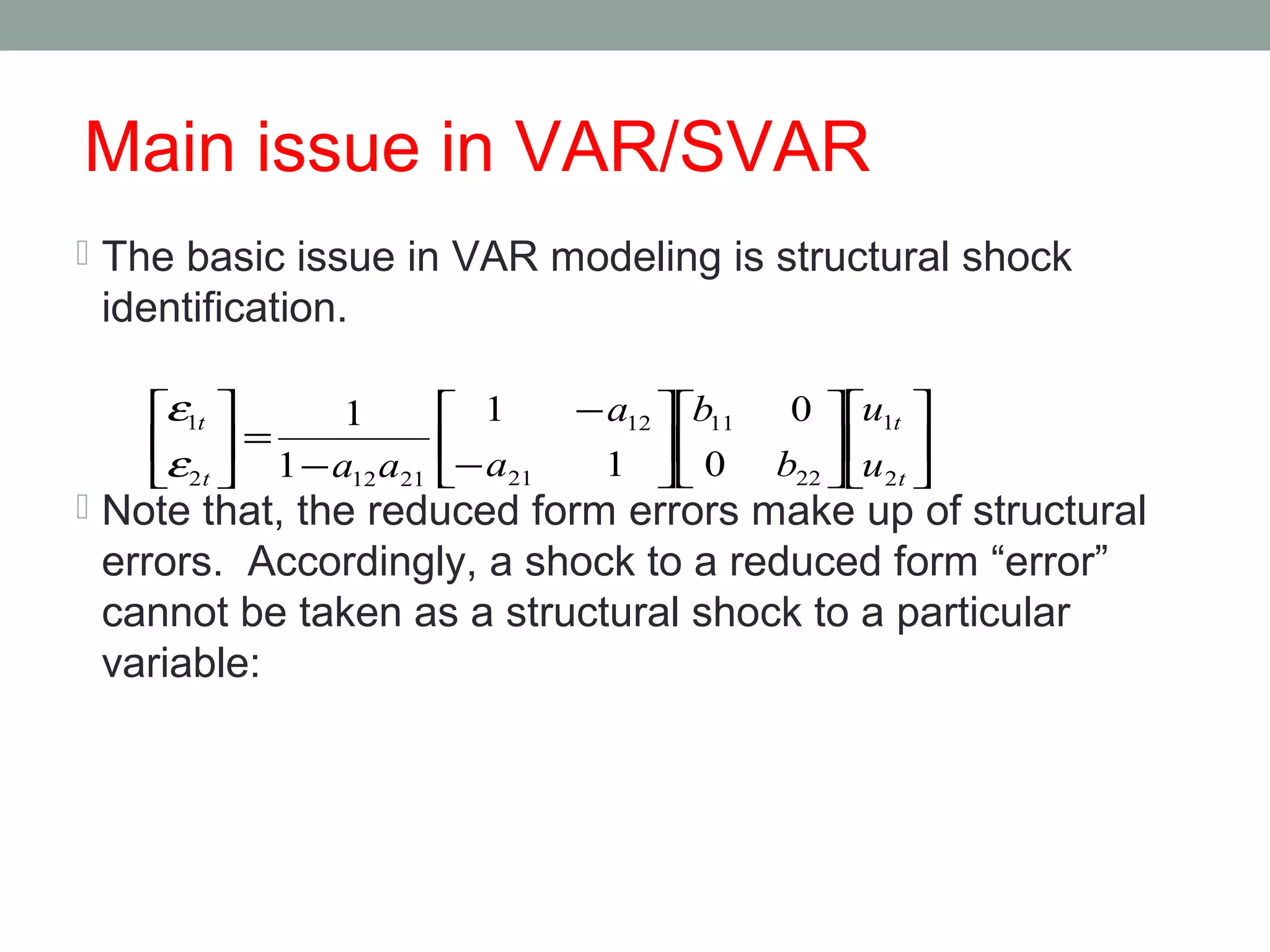 Structural VAR: the AB model | PPT