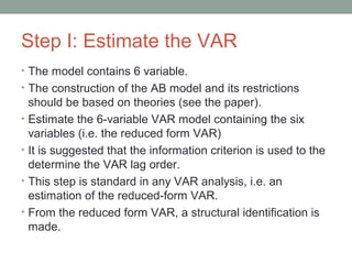 Structural VAR: the AB model | PPT