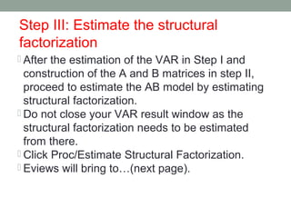 Structural VAR: the AB model | PPT