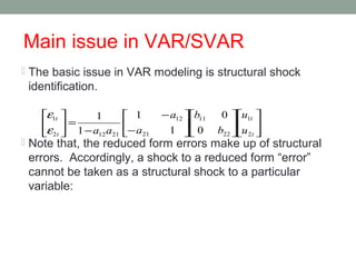 Structural VAR: the AB model | PPT