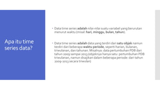 Time series forecasting | PPT