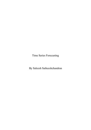 Time series forecasting | PDF