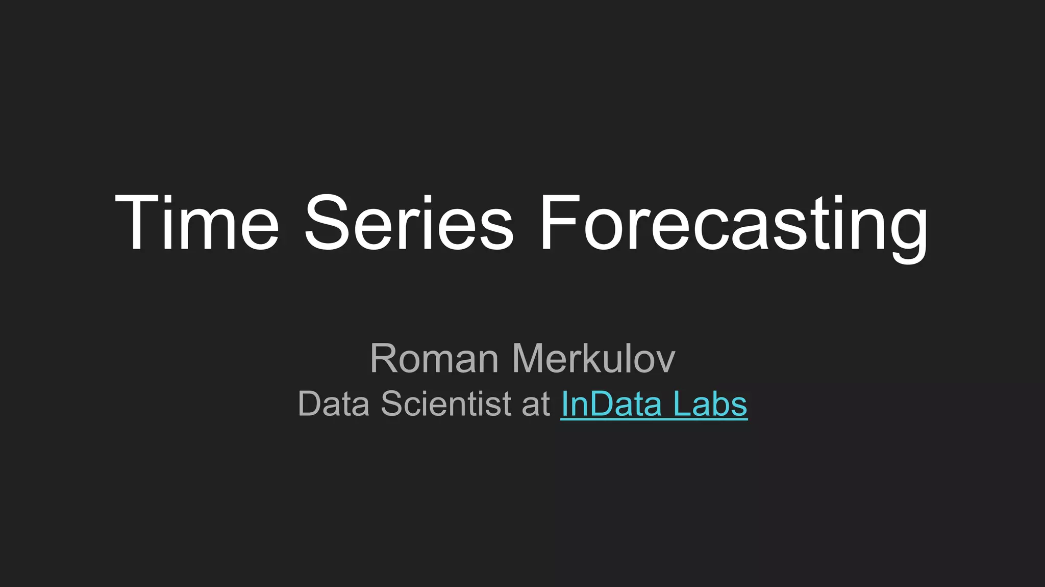 Time series forecasting | PDF