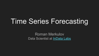 Time series forecasting | PDF