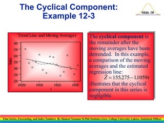 Time series, forecasting, and index numbers | PPTX