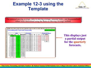 Time series, forecasting, and index numbers | PPT