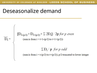 Time Series Forecasting in Supply Chain Management | PPT