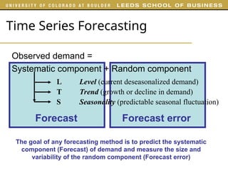 Time Series Forecasting in Supply Chain Management | PPT