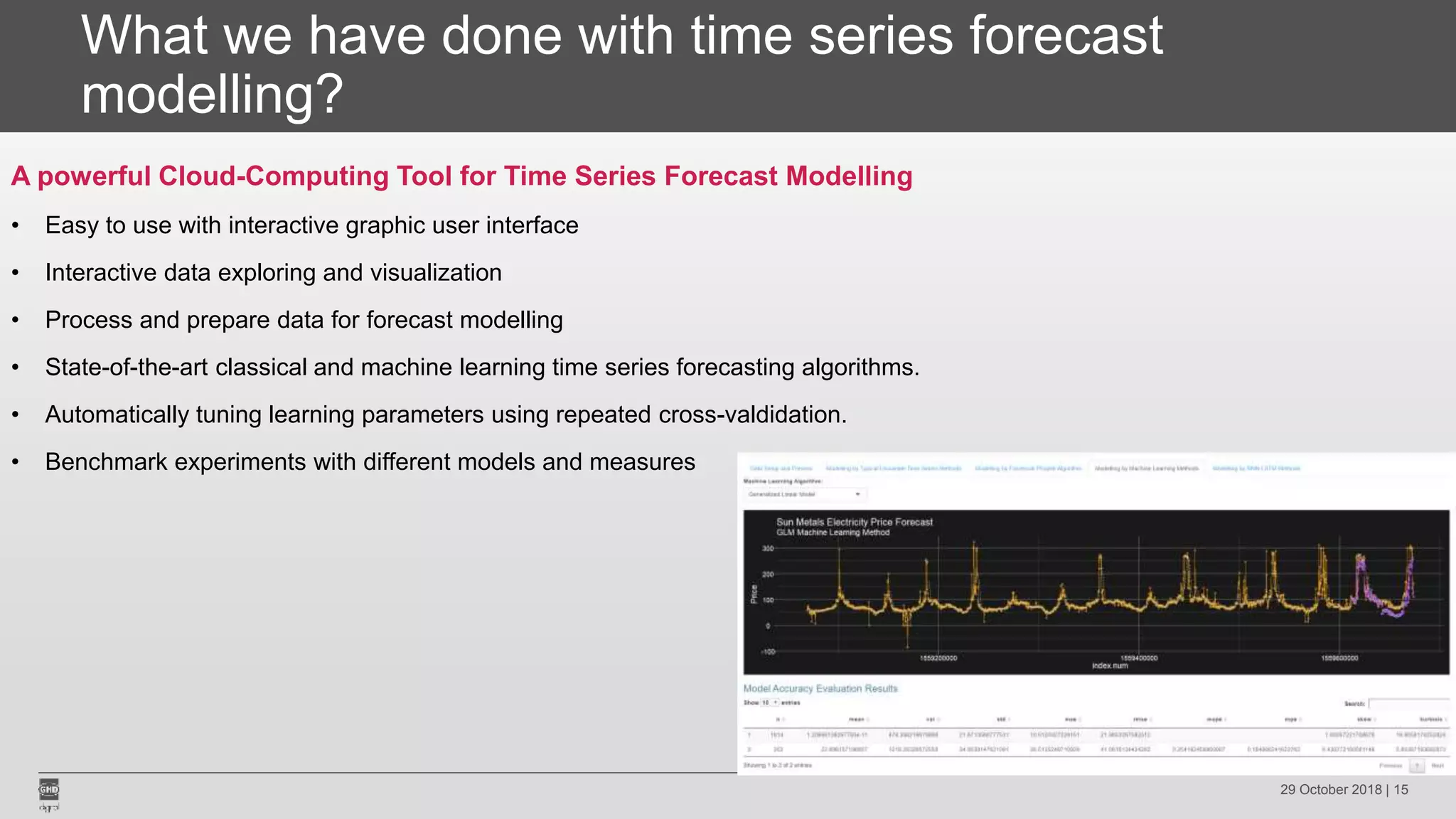 Time series forecasting with machine learning | PPTX