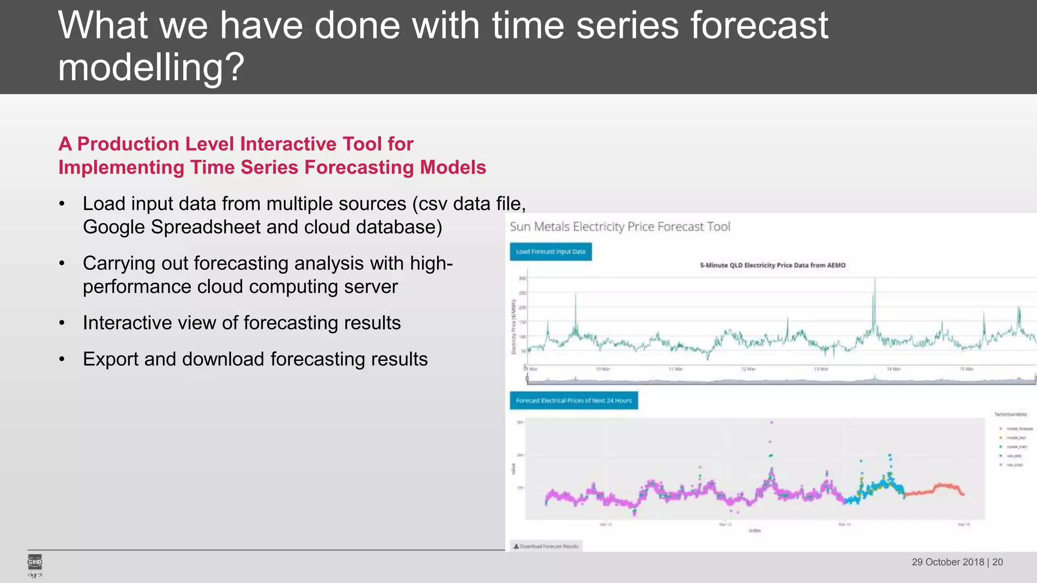 Time series forecasting with machine learning | PPTX