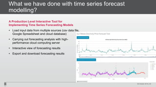 Time series forecasting with machine learning | PPTX
