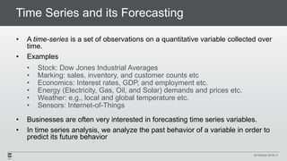 Time series forecasting with machine learning | PPTX