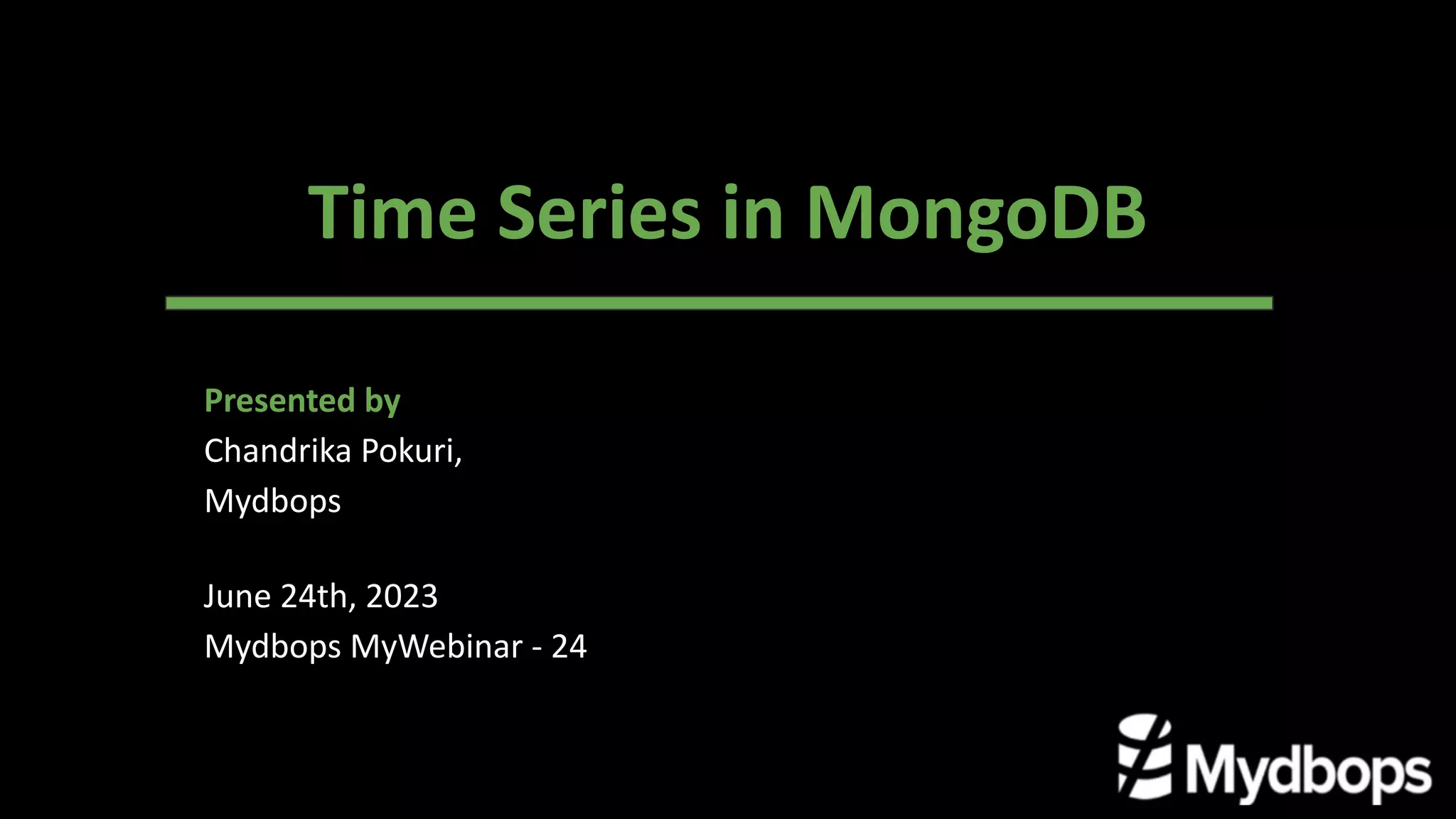 Time series in MongoDB - Mydbops | PDF