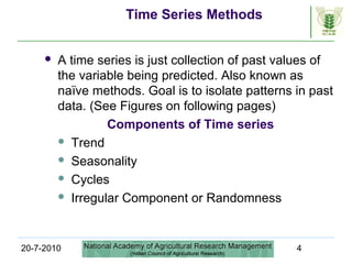 Time series mnr | PPT | Business | Business and Finance