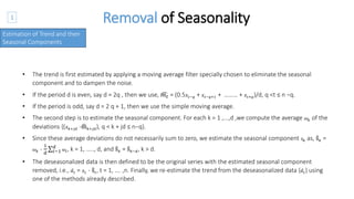 Time series Modelling Basics | PPTX