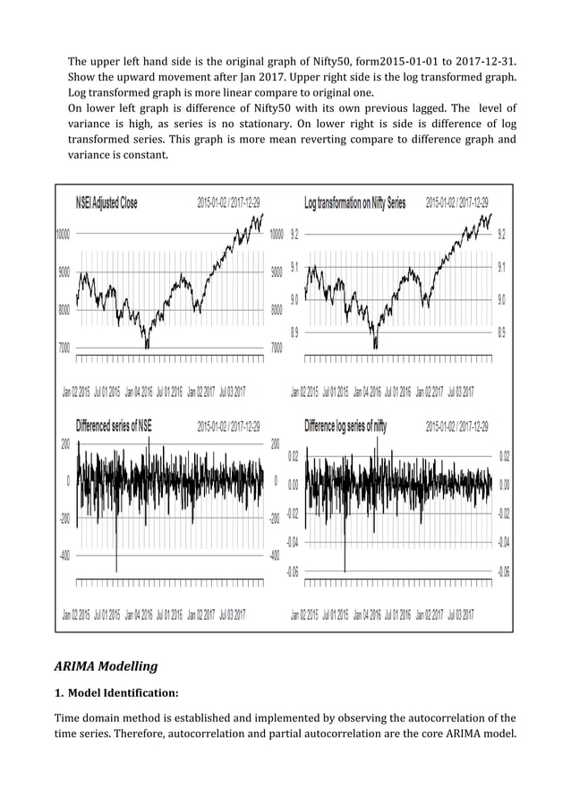 Time series modelling arima-arch | PDF