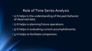 Time Series Analysis (Business Statistics Tutorial ) | PPTX