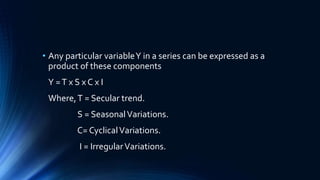 Time Series Analysis (Business Statistics Tutorial ) | PPTX