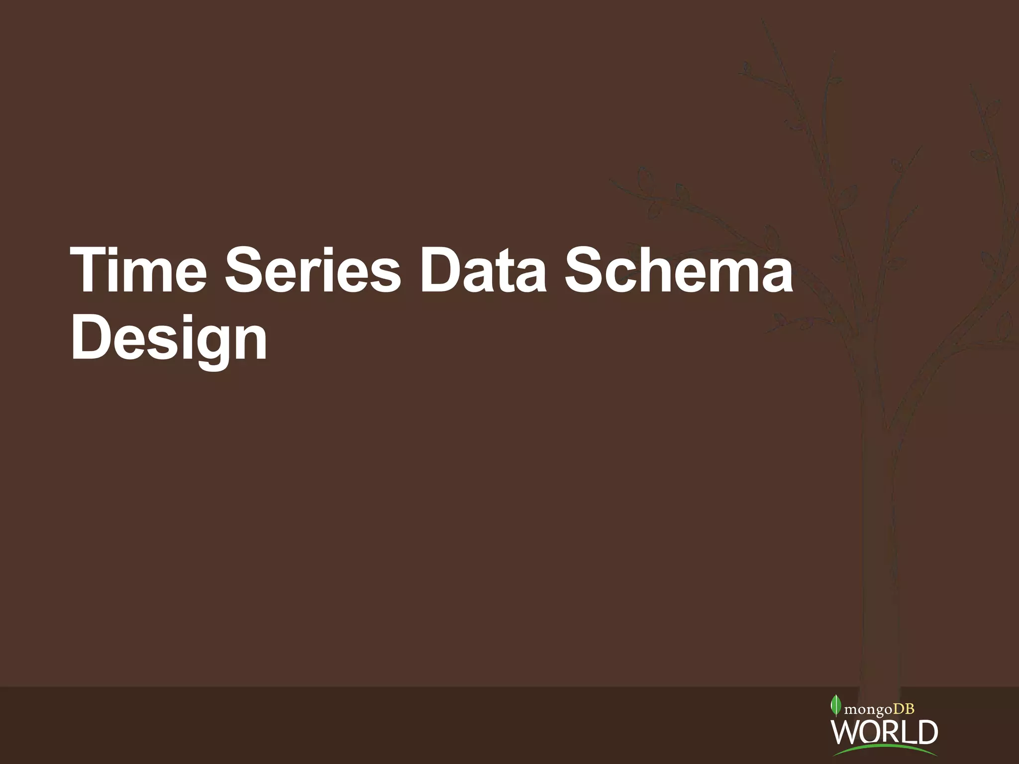 MongoDB for Time Series Data: Schema Design | PPTX
