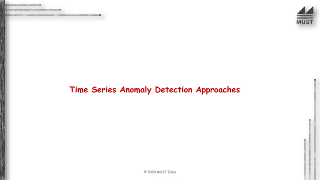 Time series Segmentation & Anomaly Detection | PPTX