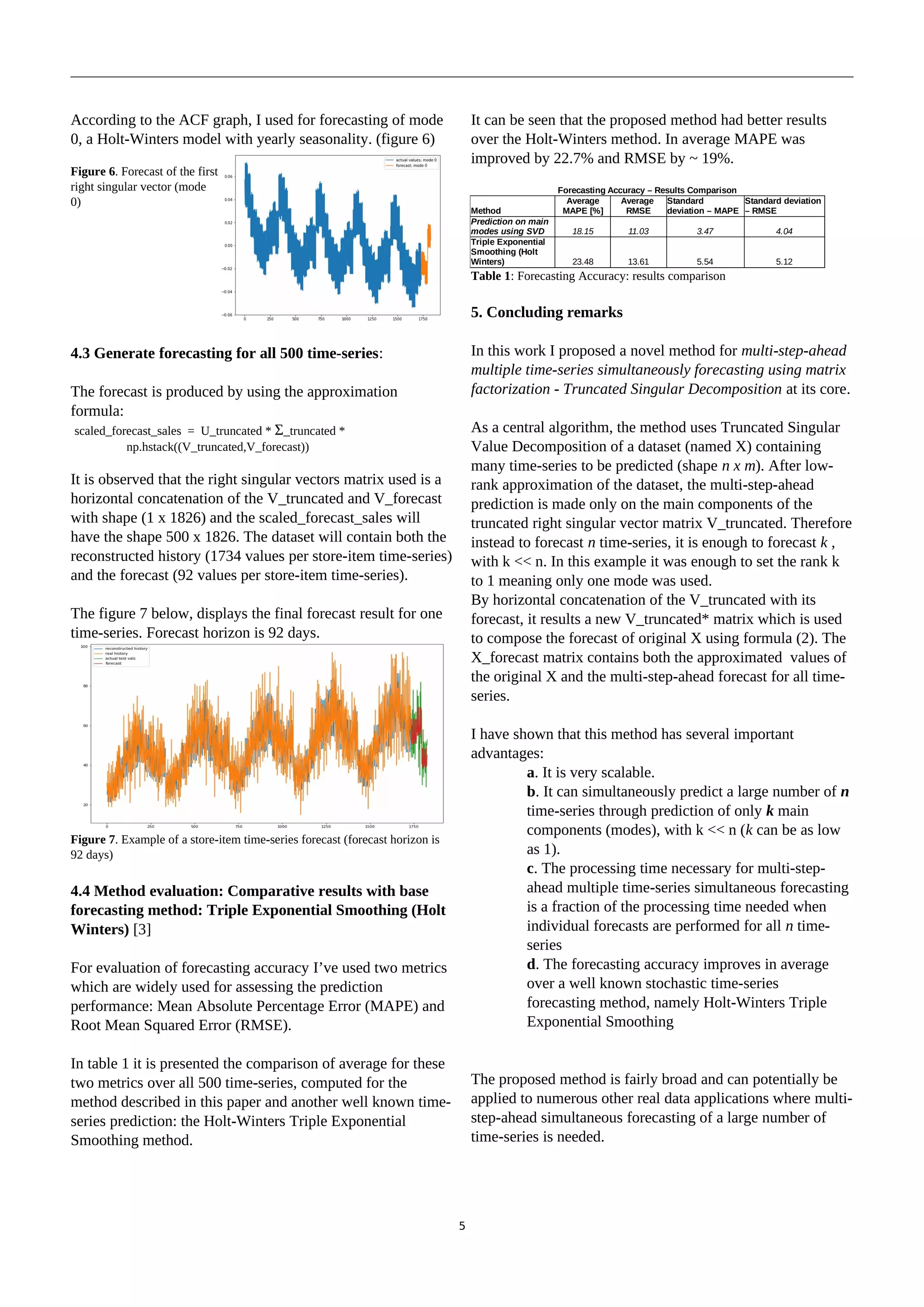 Multi Step Ahead Simultaneously Forecasting For Multiple Time Series