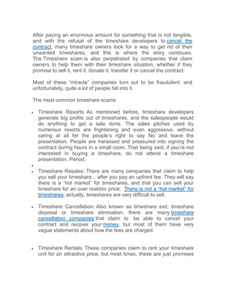 Timeshare rip off | PDF
