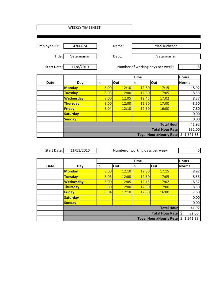 Timesheet