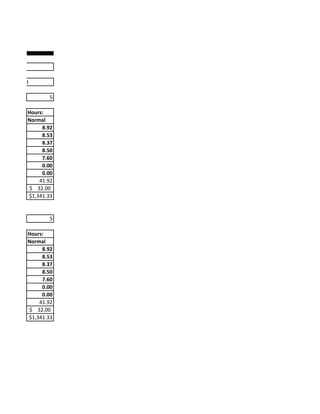 Timesheet | PDF | Physical Therapy | Wellness