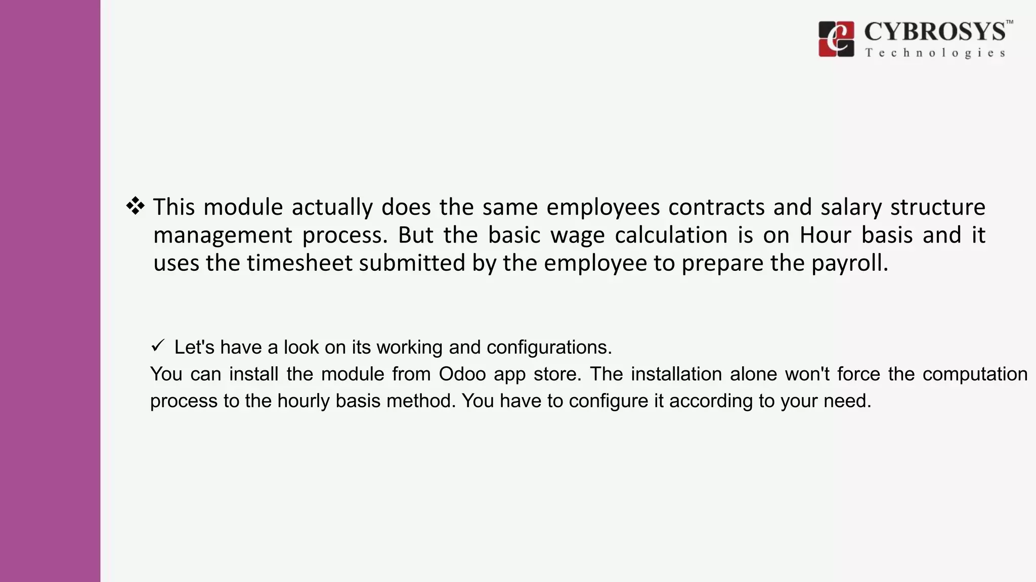 Timesheet based payroll | PPTX
