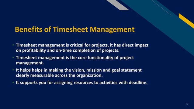 Timesheet management software | PPT
