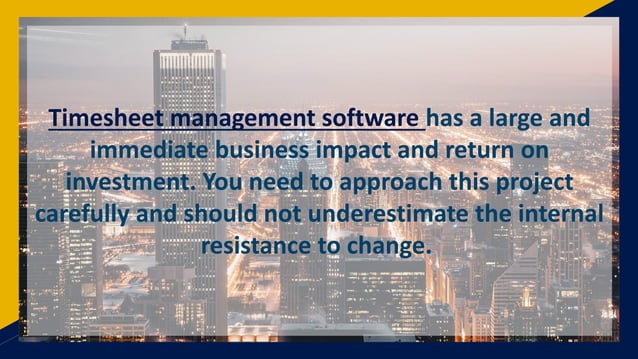 Timesheet management software | PPT