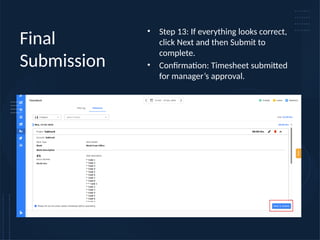 Timesheet_Submission_Guide in SAP Environment | PPTX