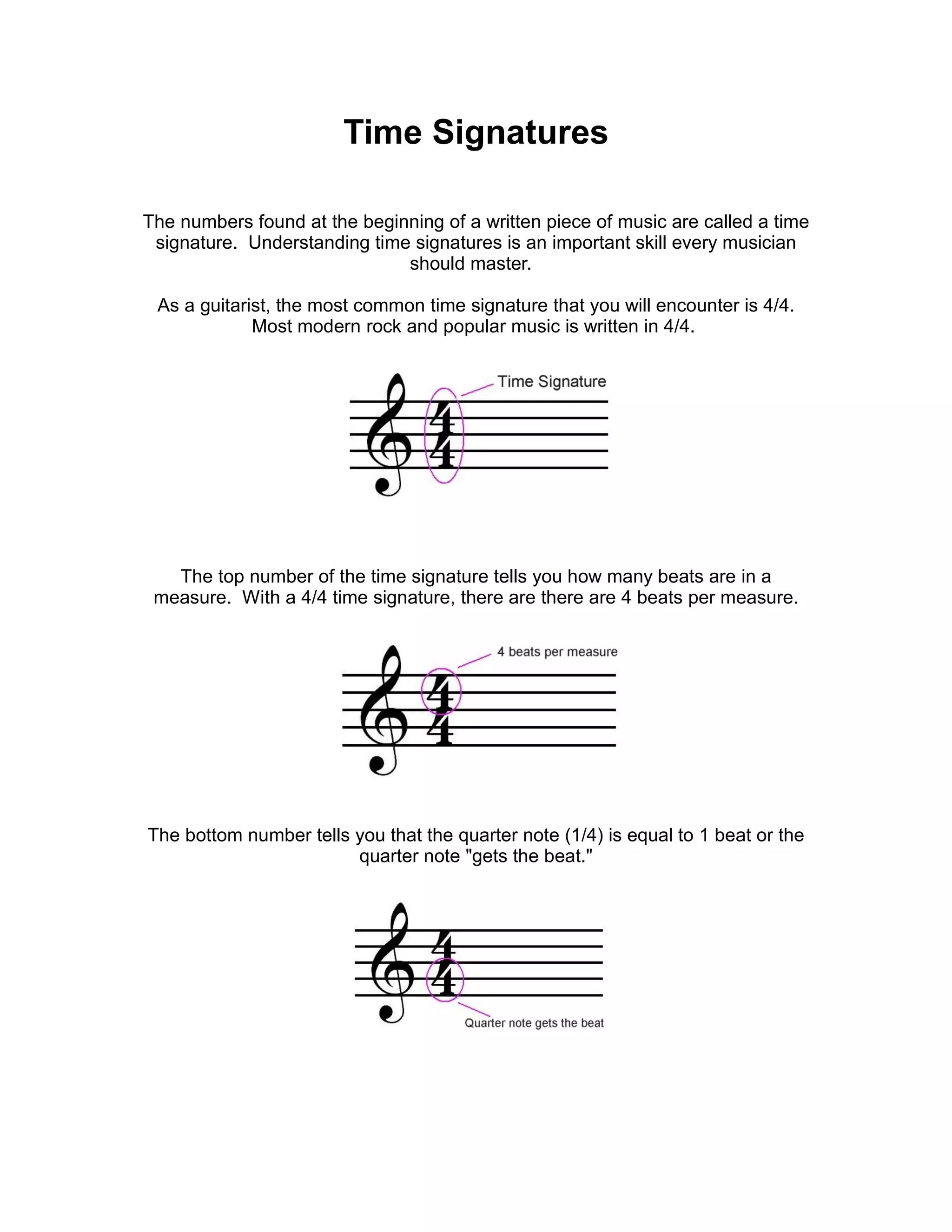 Time Signatures | PDF