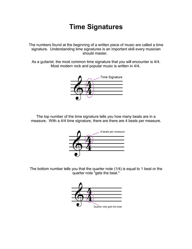Time Signatures | PDF