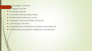 Time since death fmt.pptx | Death, Injury, or Military Conflict ...