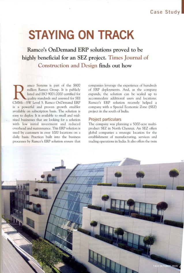 Times Journal Case Study – SEZ Project | PDF