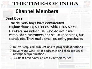 Distribution Channel of The Times of India | PPTX