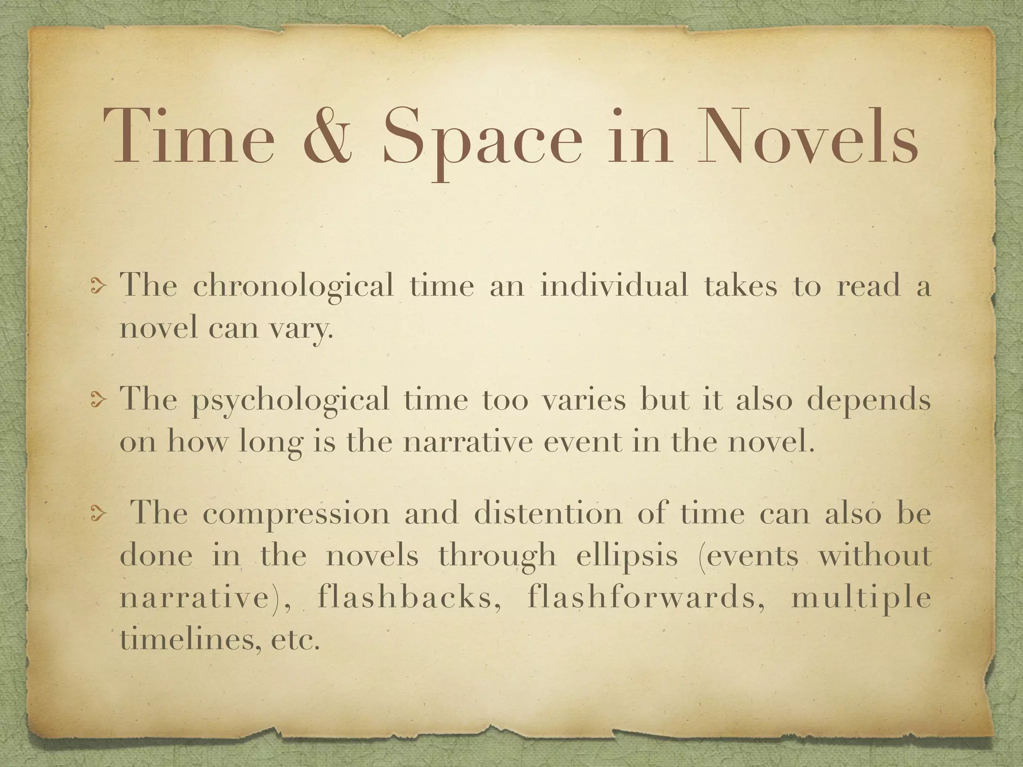 Time & Space in Films & Novels | PDF