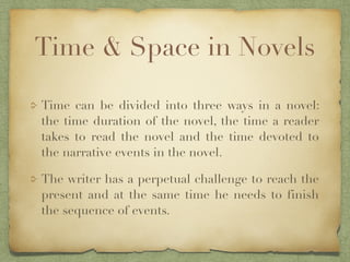 Time & Space in Films & Novels | PDF