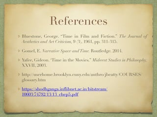 Time & Space in Films & Novels | PDF