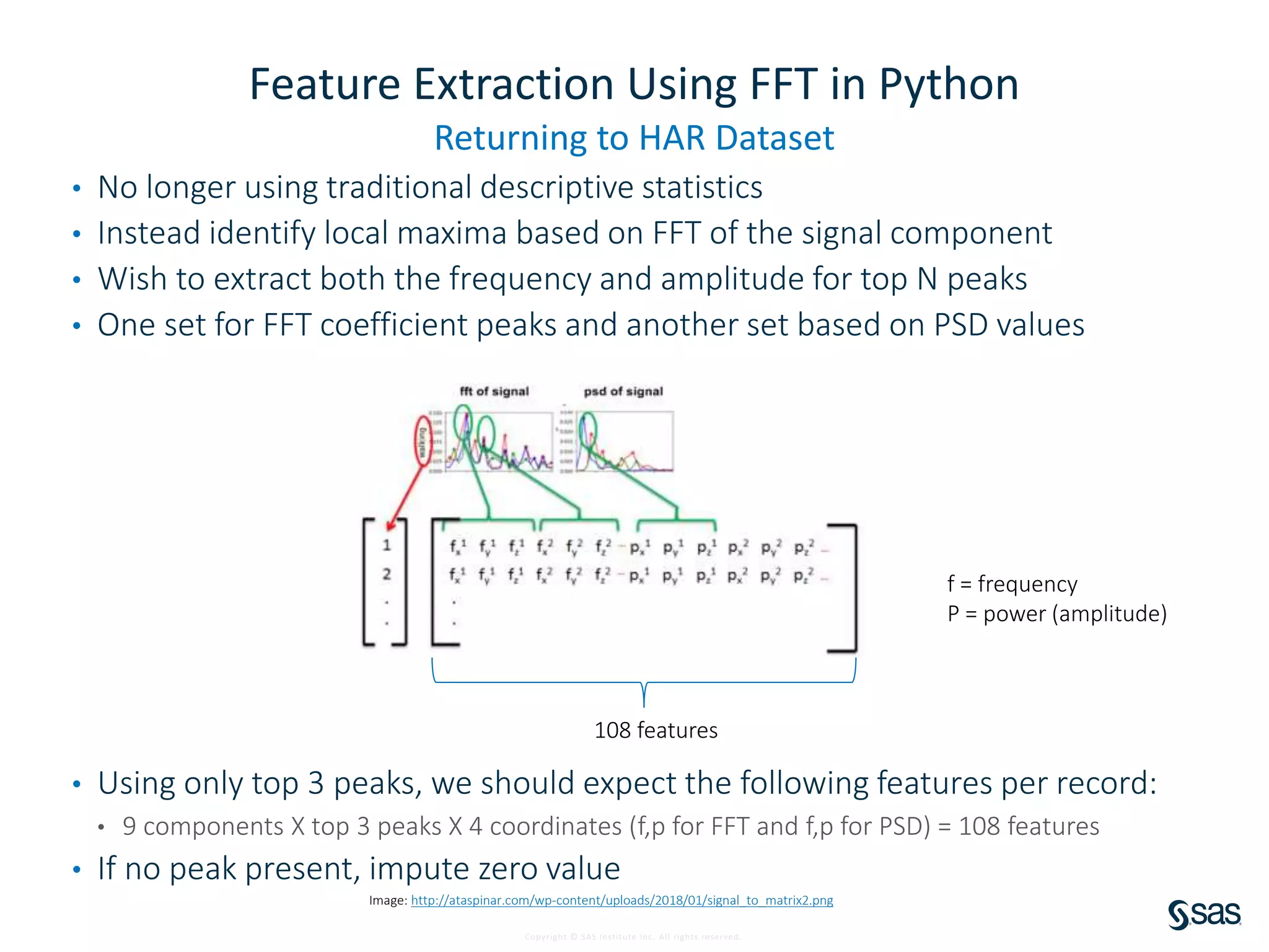 Times Series Feature Extraction Methods Of Wearable Signal Data For Deep Learning Computer